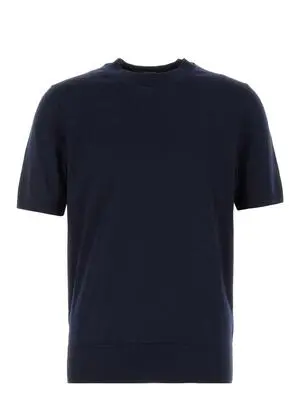 BOSS Midnight Cotton Crew Neck Sweater - Blue