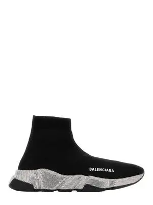BALENCIAGA BALENCIAGA Stretch Nylon Speed Sock Sneaker With Embellished Sole