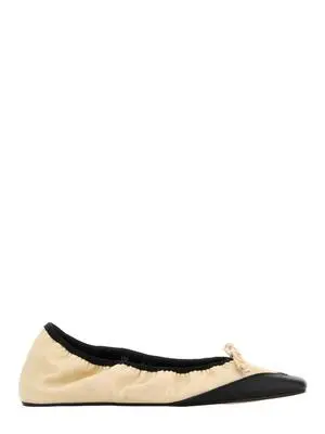 ARMARIUM Camilla Nappa Leather Ballerinas - White