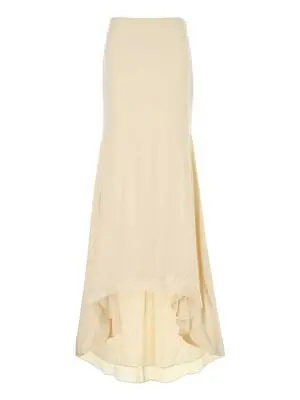 ARMARIUM Rima Satin Silk-blend Midi Skirt - Yellow