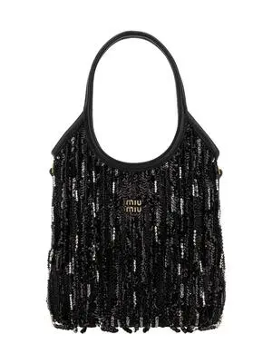 MIU MIU MIU MIU Embellished Sequined Mini Handbag