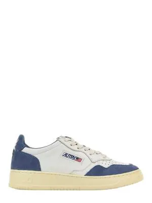 AUTRY AUTRY Medalist Two-Tone Leather & Suede Sneakers Multicoloured