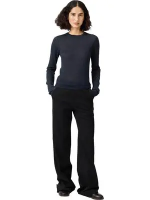 Veronica De Piante Joey Superfine Merino Wool Sweater - Blue