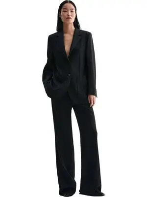 Veronica De Piante Sebastian Blazer In Stretch Wool Twill - Black
