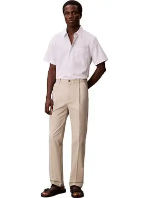 Calvin Klein Sateen Chino Pants - Ancient Marble