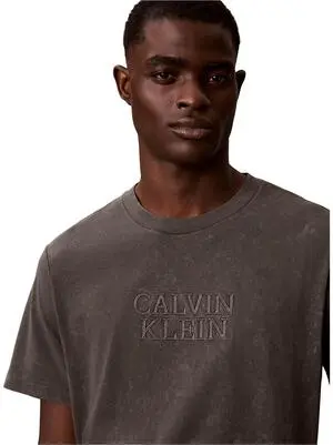 Calvin Klein Powder Wash Crewneck Tee - Beluga