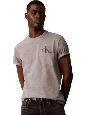Calvin Klein Graphic Monogram Tee - Grey Heather