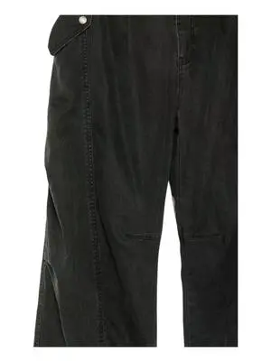 JUUN.J Logo Patch Jeans - Black