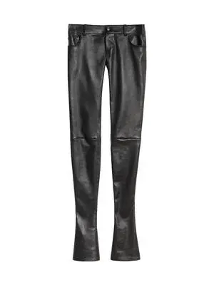 Gucci Lightweight Stretch Leather Pants - Black