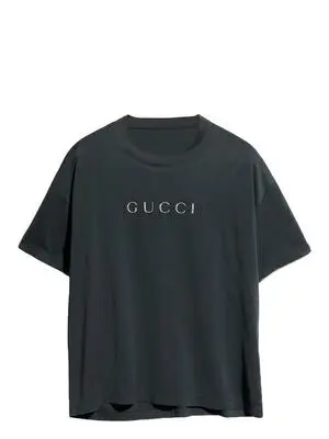 Gucci Cotton T-shirt With Print - Grey