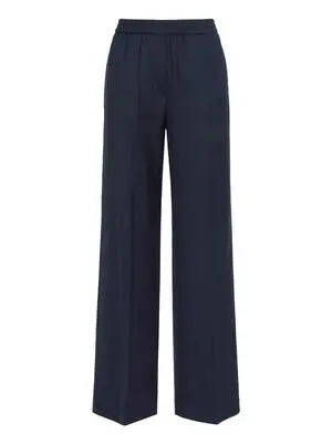 Max Mara Batavia Stretch Wool Trousers - Navy