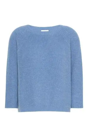 Max Mara Mohair Blend Knit Jumper - Light Blue