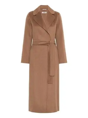 Max Mara Wool And Cashmere Belted Coat - Camel