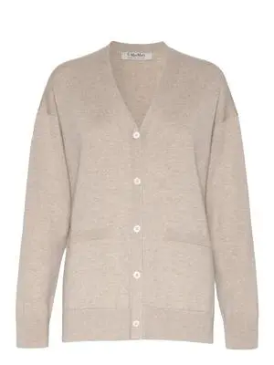 Max Mara Wool Yarn Cardigan - Beige