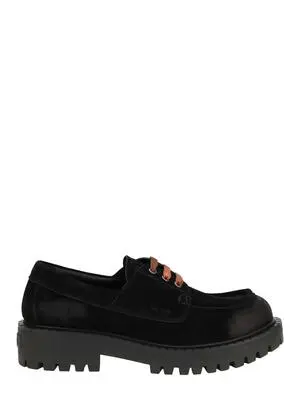 PRADA PRADA Suede Brogue Shoes With Lug Sole