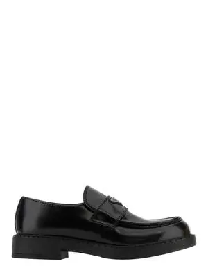 Prada Leather Loafers - Black