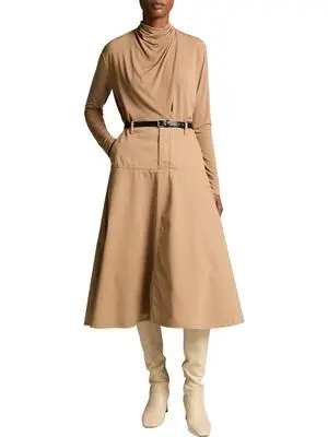 Vince Washed Cotton Twill Full Skirt - Carmello