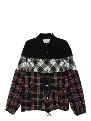 Kolor Patchwork Shirt Jacket - Black