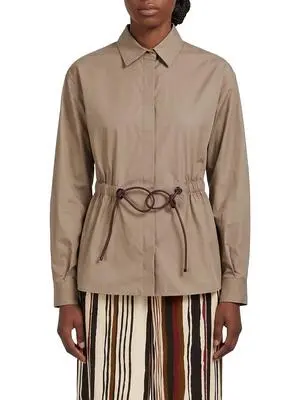 Max Mara Max Mara Shirt With Drawstring Waist Green