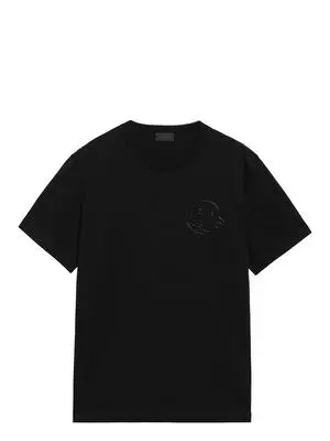 Moncler Cotton T-shirt With Logo - Black