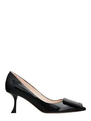 ROGER VIVIER Patent Leather "viv In The City" Pumps - Black