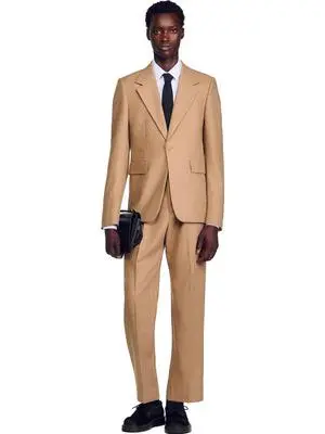 SANDRO Loose Wool Suit Jacket