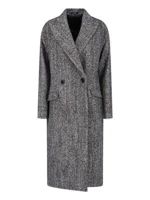 Tagliatore Linden Wool Coat - Black