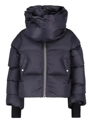 RICK OWENS Rick Owens Cropped Down Jacket With Maxi High Collar