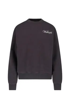 SPORTY & RICH Soho Crewneck Sweatshirt - Brown