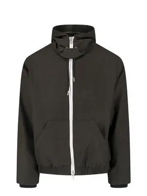 SACAI Sacai Wool Zip-Up Hooded Sweatshirt