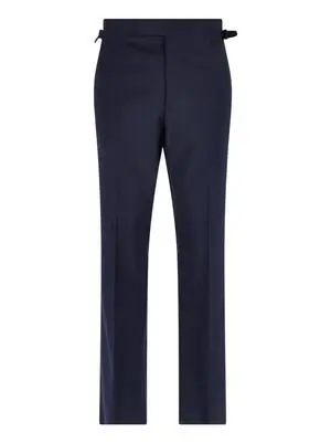 VIVIENNE WESTWOOD Straight Leg Virgin Wool Trousers - Blue