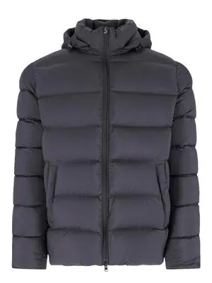 Herno Il Bomber" Jacket With Hood - Gray