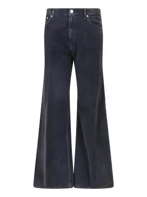 HAIKURE Clara Velvet Pier Trousers - Black