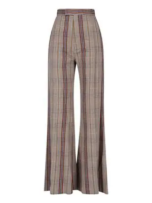 VIVIENNE WESTWOOD Wide Check Trousers - Multi