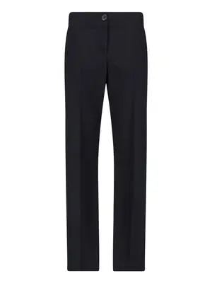 KHAITE Straight Leg Virgin Wool Trousers