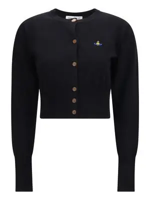 VIVIENNE WESTWOOD Bea Crop Cardigan - Black
