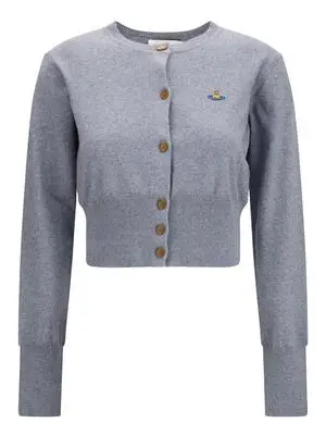VIVIENNE WESTWOOD Bea Crop Cardigan - Grey