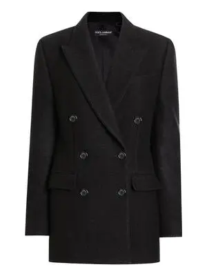 Dolce & Gabbana Wool Cloth Double-breasted Jacket - Black
