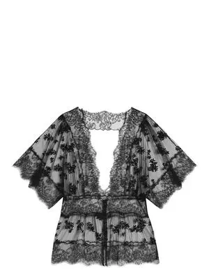 DOLCE & GABBANA Dolce & Gabbana Embroidered Tulle Top