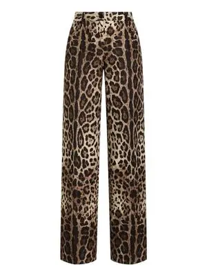 Dolce & Gabbana Leo Brocade Trousers - Print