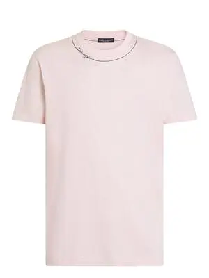 Dolce & Gabbana T-shirt M/corta Giro - Pink