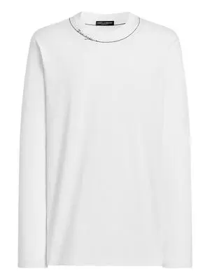 Dolce & Gabbana Cotton T-shirt With Embroidery - White