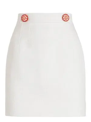 DOLCE & GABBANA Dolce & Gabbana Fabric Miniskirt With Button Detail
