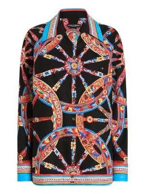 Dolce & Gabbana Carretto-print Poplin Shirt - Multicolor