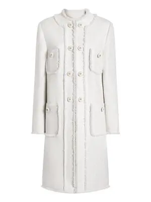 DOLCE & GABBANA Dolce & Gabbana Single-Breasted Raschel Tweed Coat
