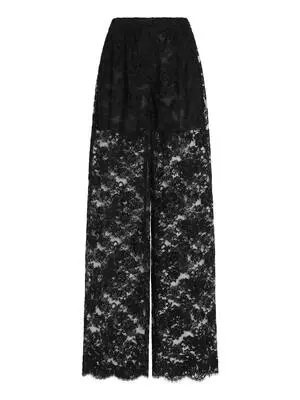 DOLCE & GABBANA Dolce & Gabbana Lace Wide Leg Trousers