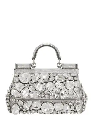 Dolce & Gabbana Small Sicily Handbag - Silver