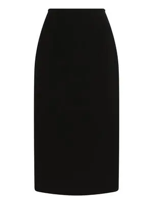 DOLCE & GABBANA Dolce & Gabbana Double Wool Crêpe Pencil Skirt