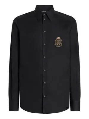 Dolce & Gabbana Cotton Martini Shirt - Black