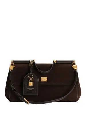 DOLCE & GABBANA Dolce & Gabbana Medium My Sicily Handbag In Split And Smooth Calfskin